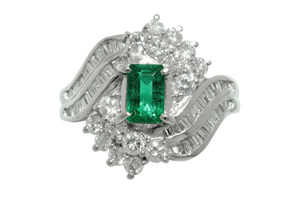 Emerald Pt900エメラルド ダイヤモンドリング (NO.48978) – JEX宝石ギャラリーオンラインショップ